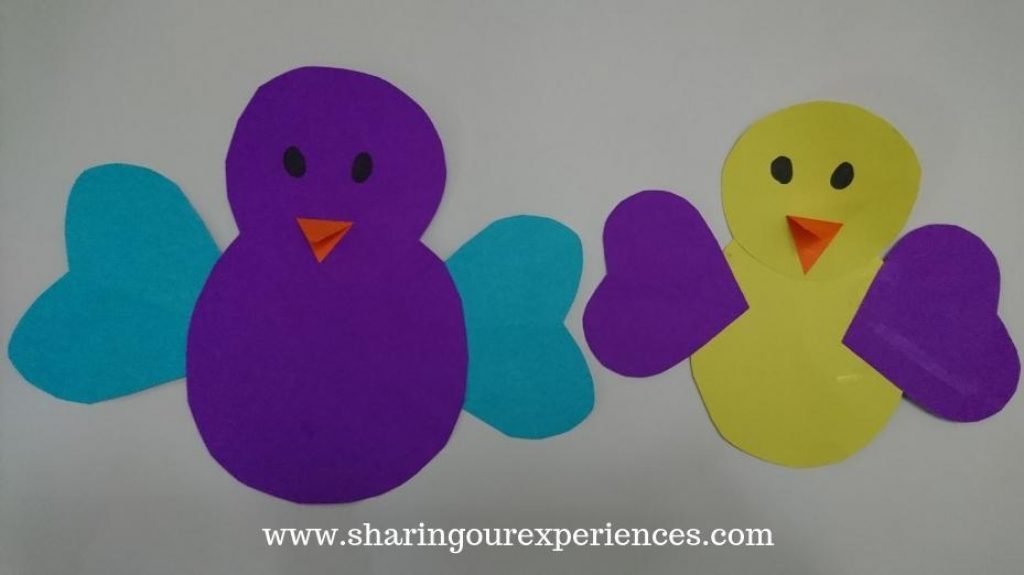 How to make Paper Heart Bird Craft for kids - Easy and so cute ...