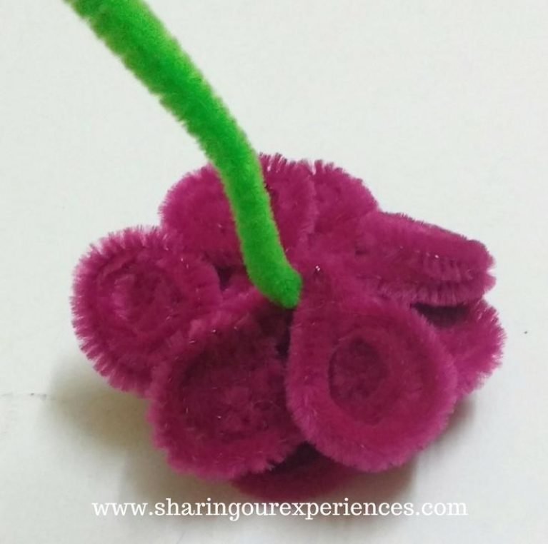 How to make rose with Pipe cleaner| Easy Pipecleaner rose craft ...