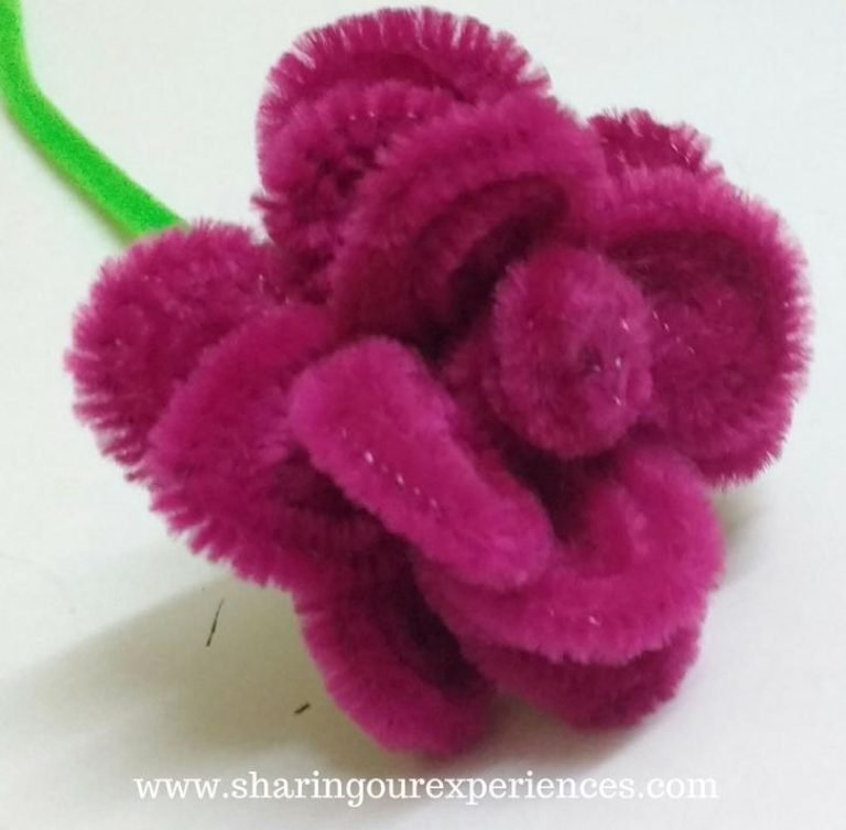 How to make rose with Pipe cleaner| Easy Pipecleaner rose craft ...