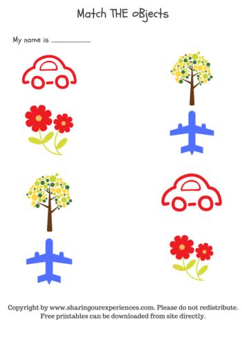 Easy Visual Discrimination Free Worksheets for Toddlers Preschoolers ...