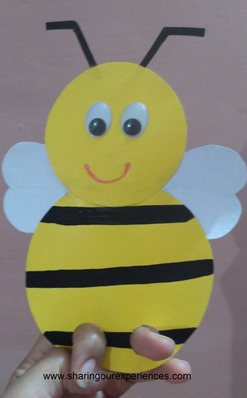 Very easy Honey Bee Finger Puppet | Fun crafts for kids - Sharing Our ...