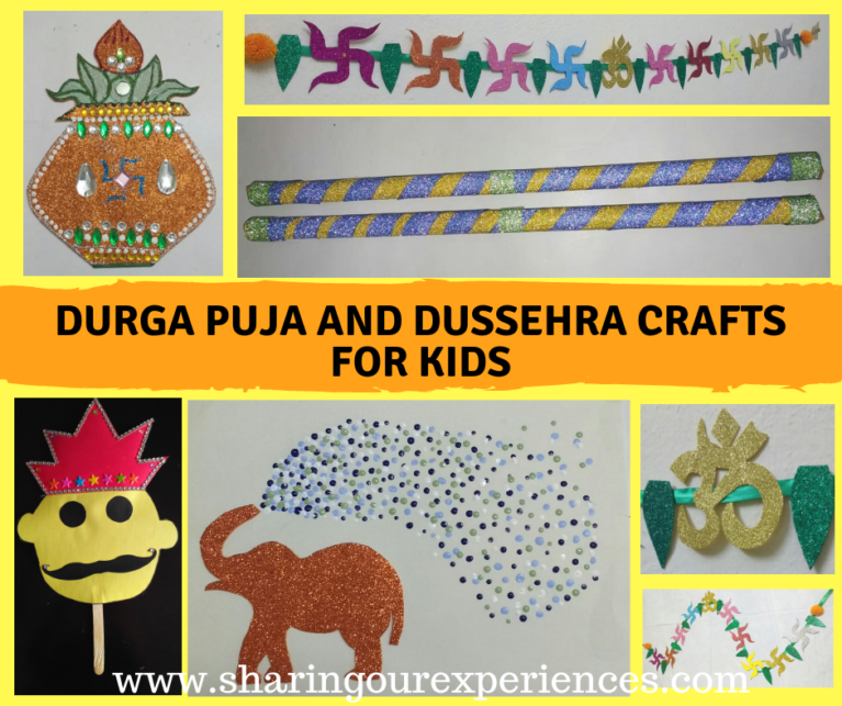 Fun Dussehra, DurgaPuja Navratri crafts & activities - Free printables