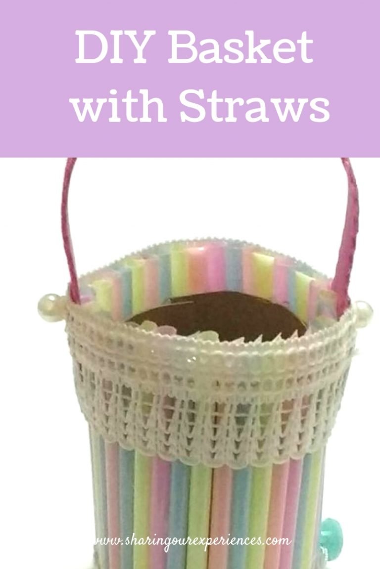 How to make a DIY Easter Basket with Straws - Sharing Our Experiences