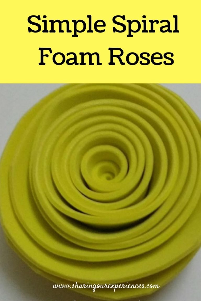 Spiral foam roses Tutorial | Easy rose with foam sheet for kids ...