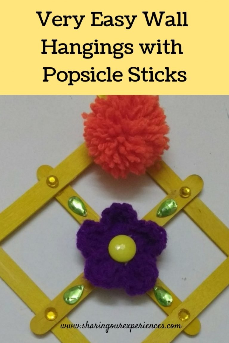 Very Easy Wall Hanging with Popsicle Sticks | Frugal Home decor crafts ...