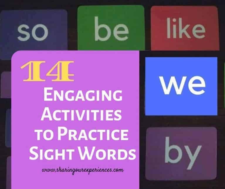 Fun and easy ways to Practice Sight Words at home - NO prep activities ...