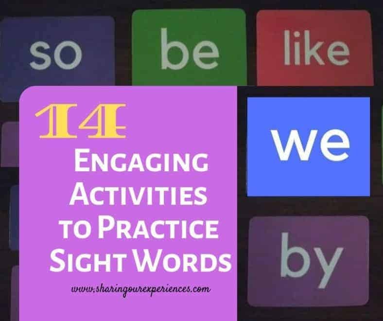 Fun and easy ways to Practice Sight Words at home - NO prep activities ...