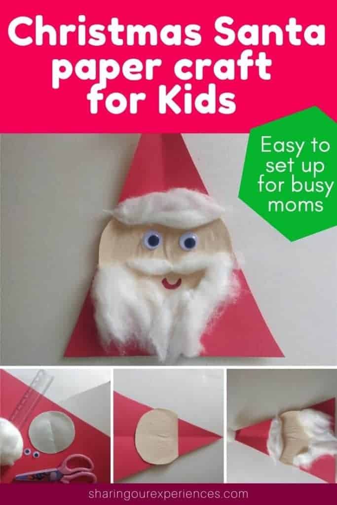 DIY Christmas Santa With Paper craft - Sharing Our Experiences