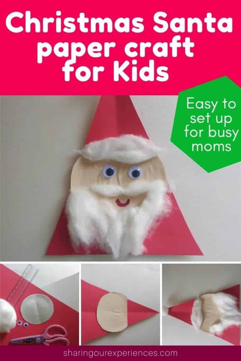 DIY Christmas Santa With Paper craft - Sharing Our Experiences