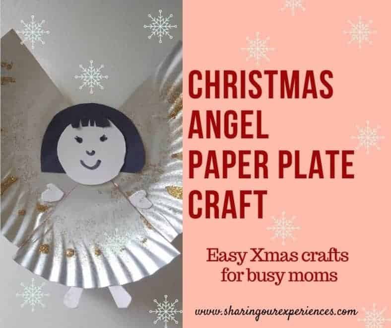 DIY Christmas Angel with Paper Plate - Sharing Our Experiences