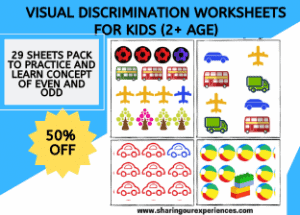 Easy Visual Discrimination Free Worksheets for Toddlers Preschoolers ...