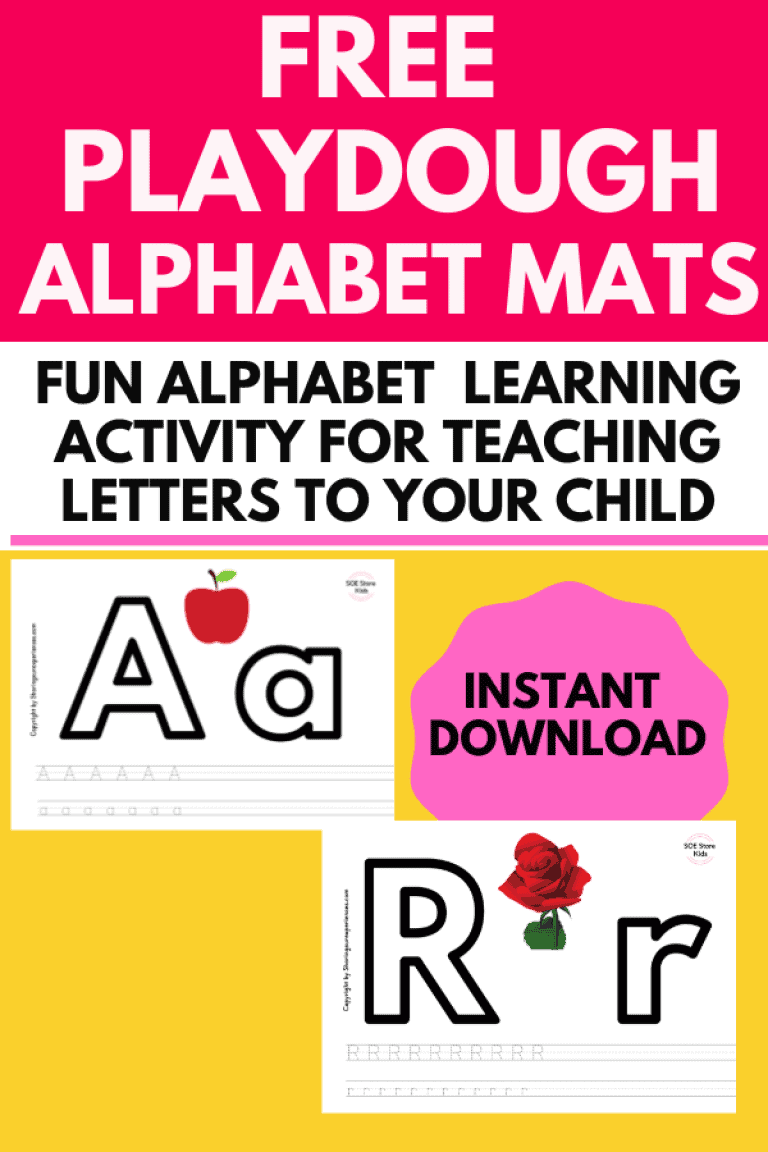 Alphabet Playdough mats free printable pdf - Fun way to Learning ...