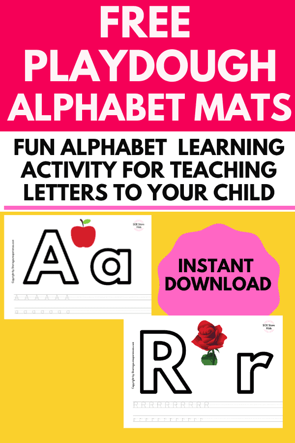Alphabet Playdough mats free printable pdf - Fun way to Learning ...