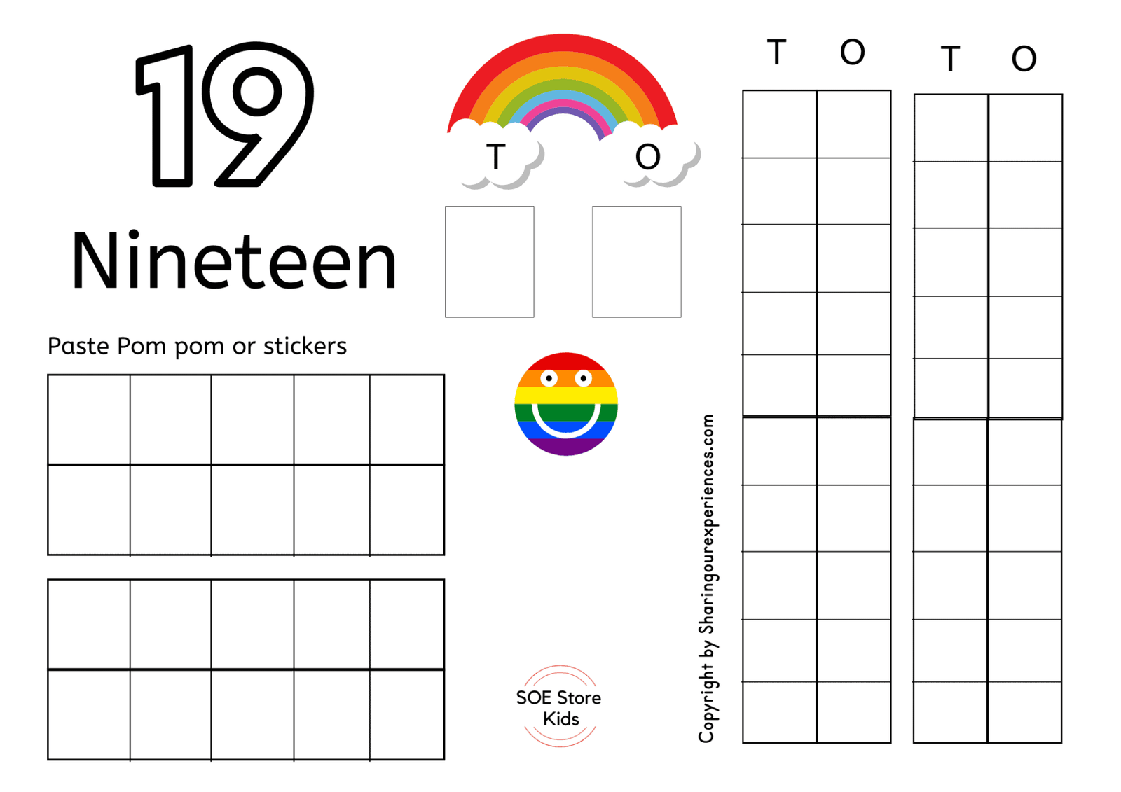 Free printable Number mats 9-20 pdf - Great for teaching Tens and Ones ...