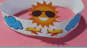 DIY Printable Sun and Cloud Headband or Crown craft pdf for kids ...