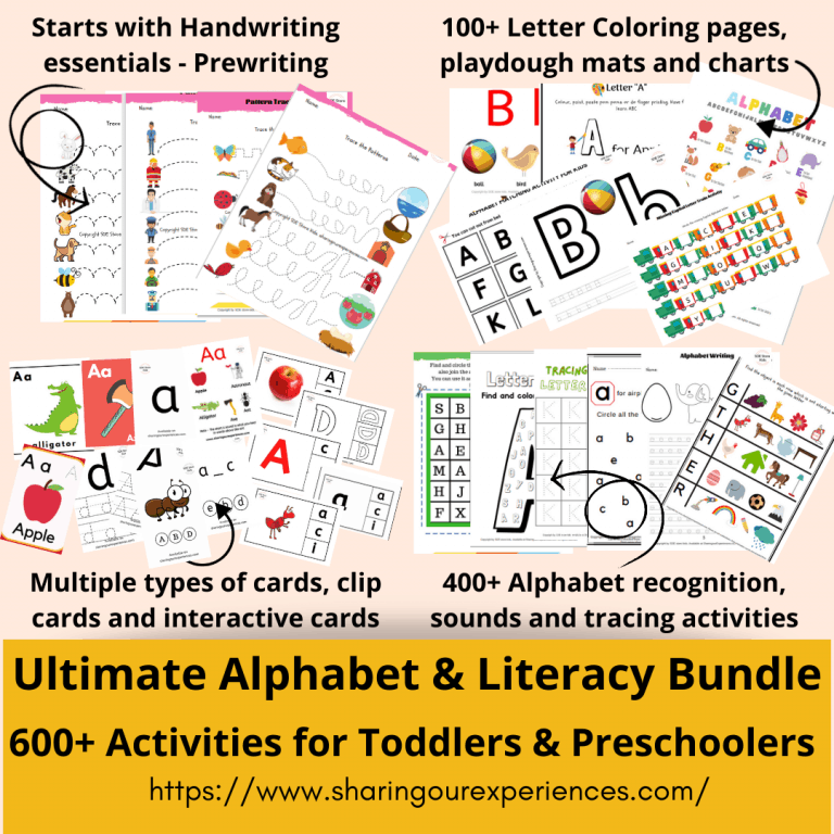 Learning the Alphabet bundle - Alphabet activities for toddlers and ...