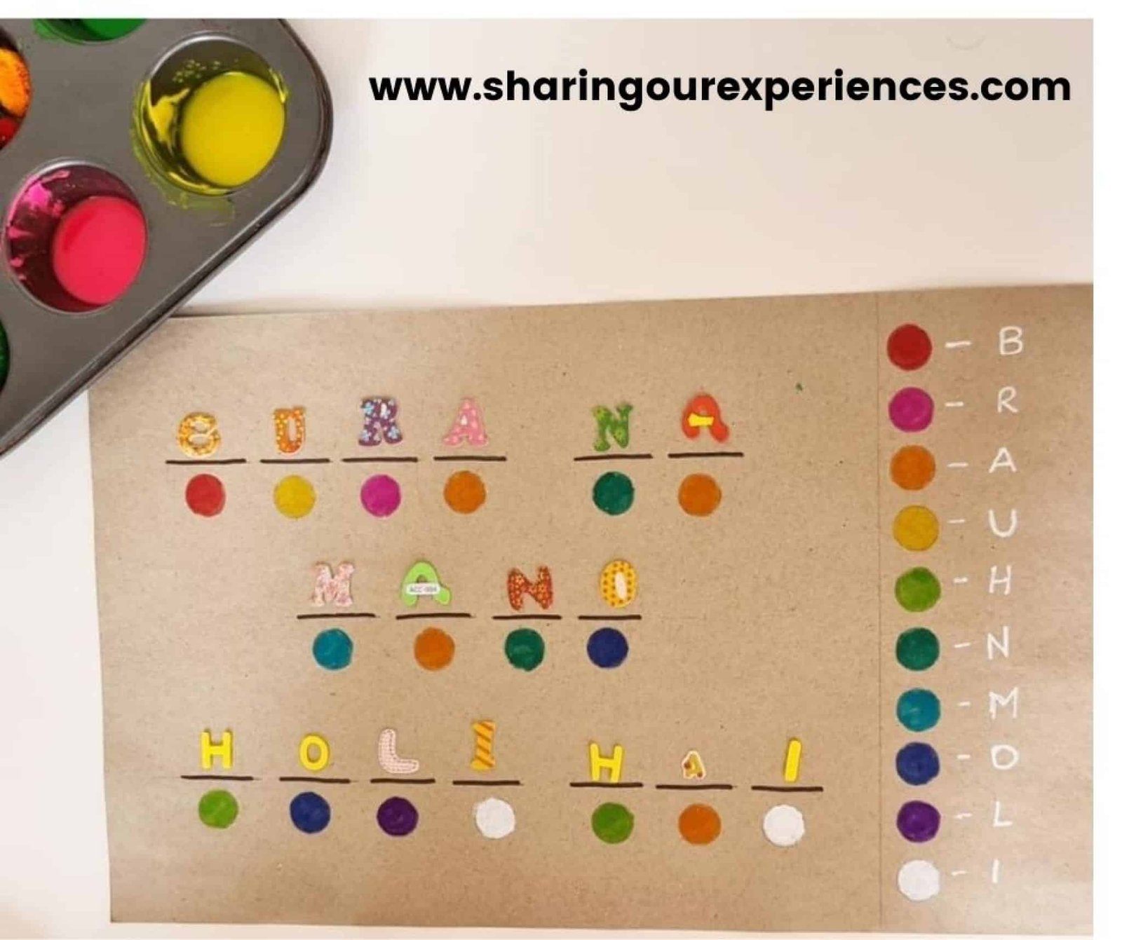 Fun Holi Crafts for preschoolers and Activities for kids - Download ...