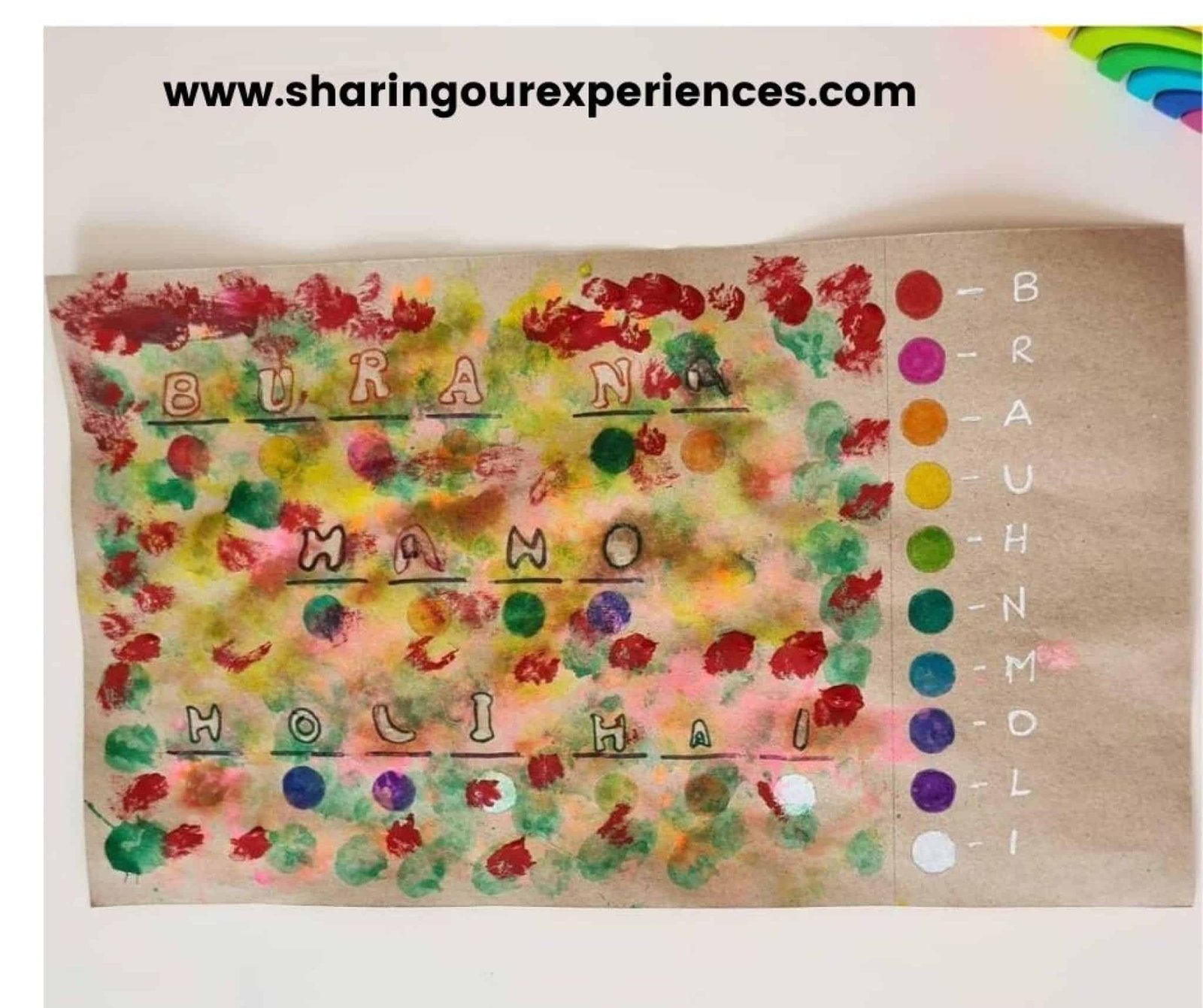 Fun Holi Crafts for preschoolers and Activities for kids - Download ...