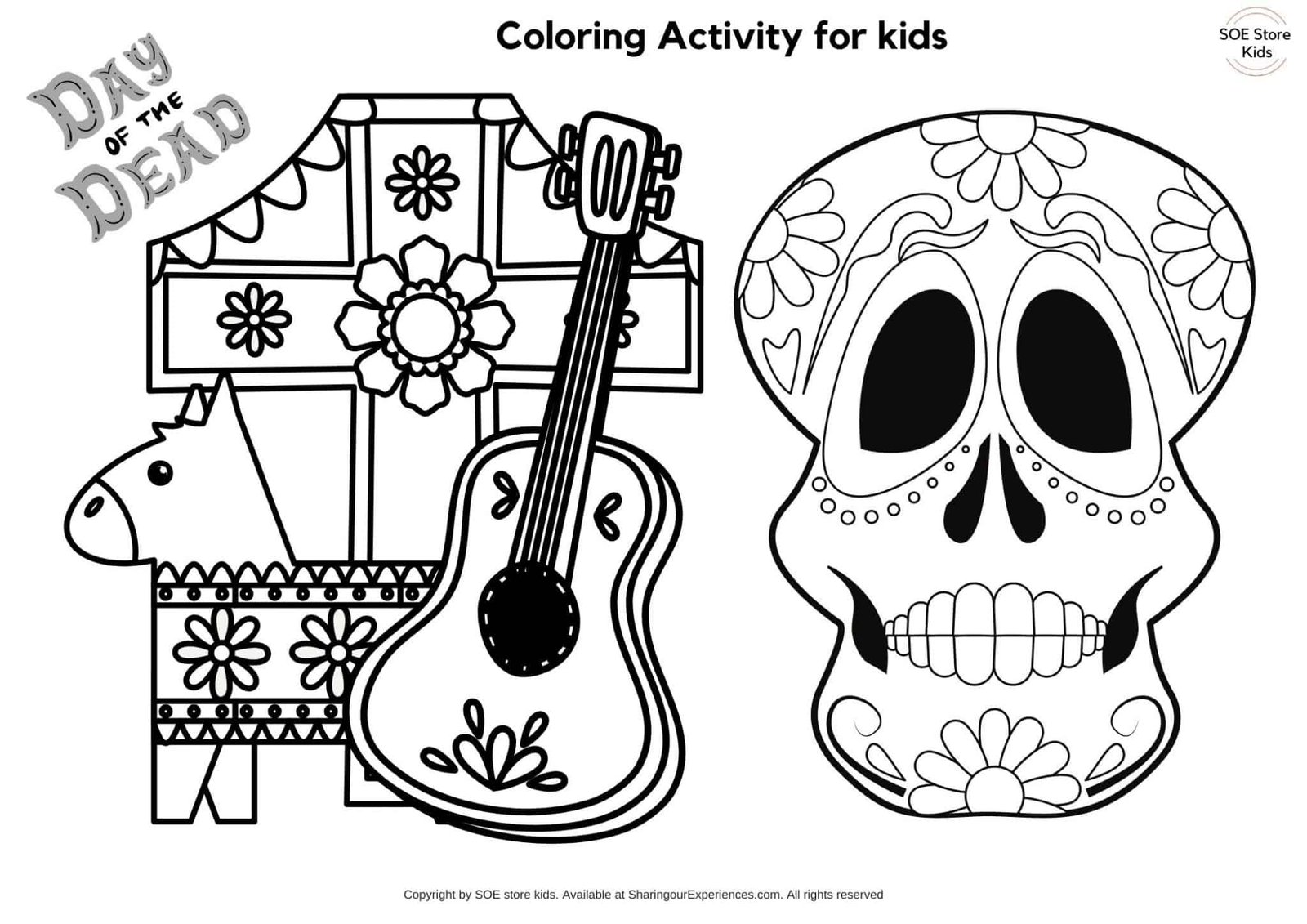 Free Halloween Coloring Pages pdf Printable - Sharing Our Experiences