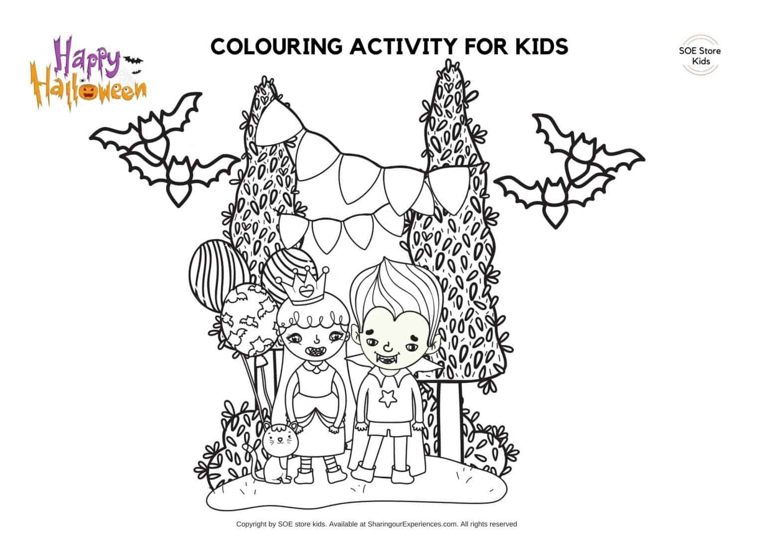 Free Halloween Coloring Pages pdf Printable - Sharing Our Experiences