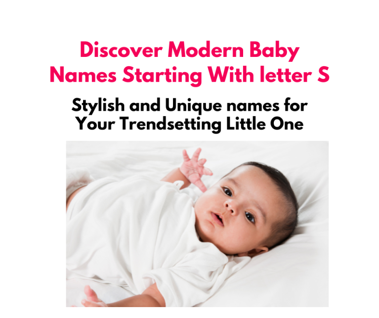 Stylish and Unique: Explore Modern Baby Names Starting With the Letter ...