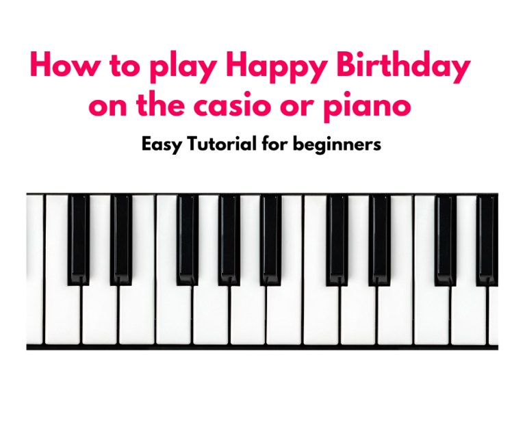 How to play Happy birthday on the piano, keyboard, casio, or ...